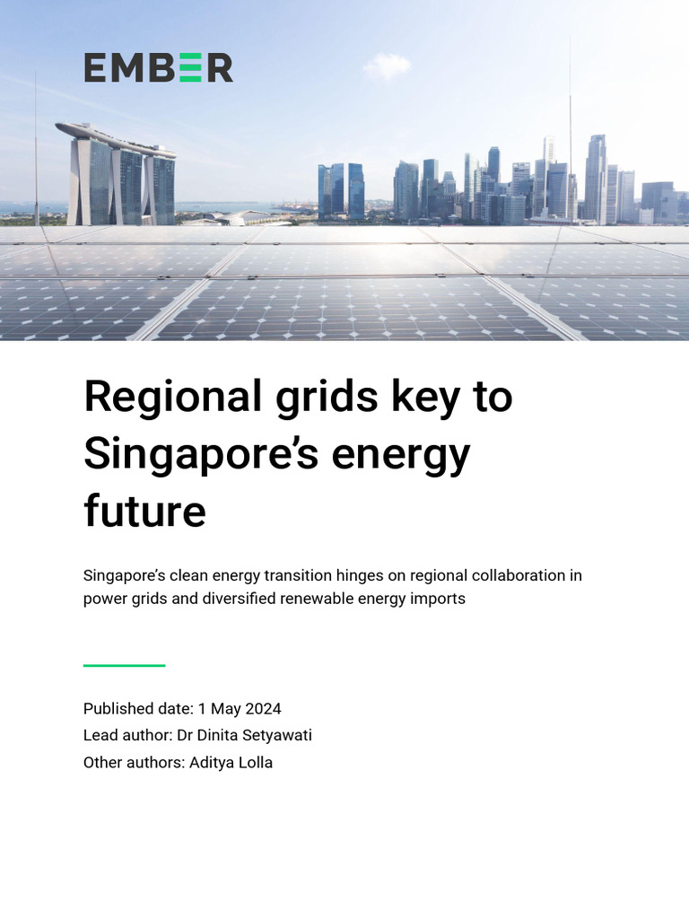Report Regional Grids Key To Singapores Energy Future | PDF | Renewable Energy | International ...
