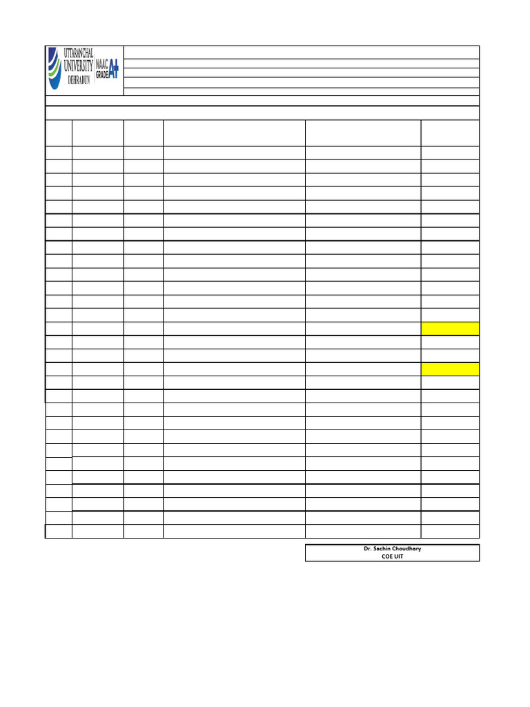 Roomwise Seating Plan (1st Year Physics Group) End Term Examination (Odd Sem) | PDF | Physical ...