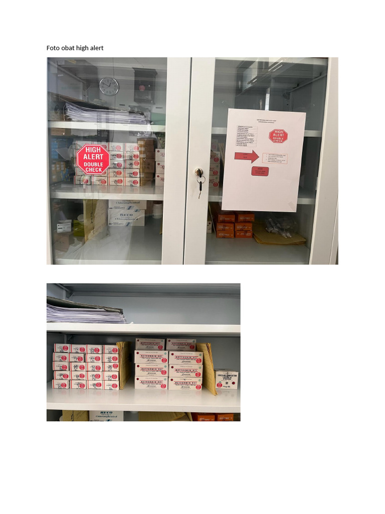 Foto Obat High Alert | PDF