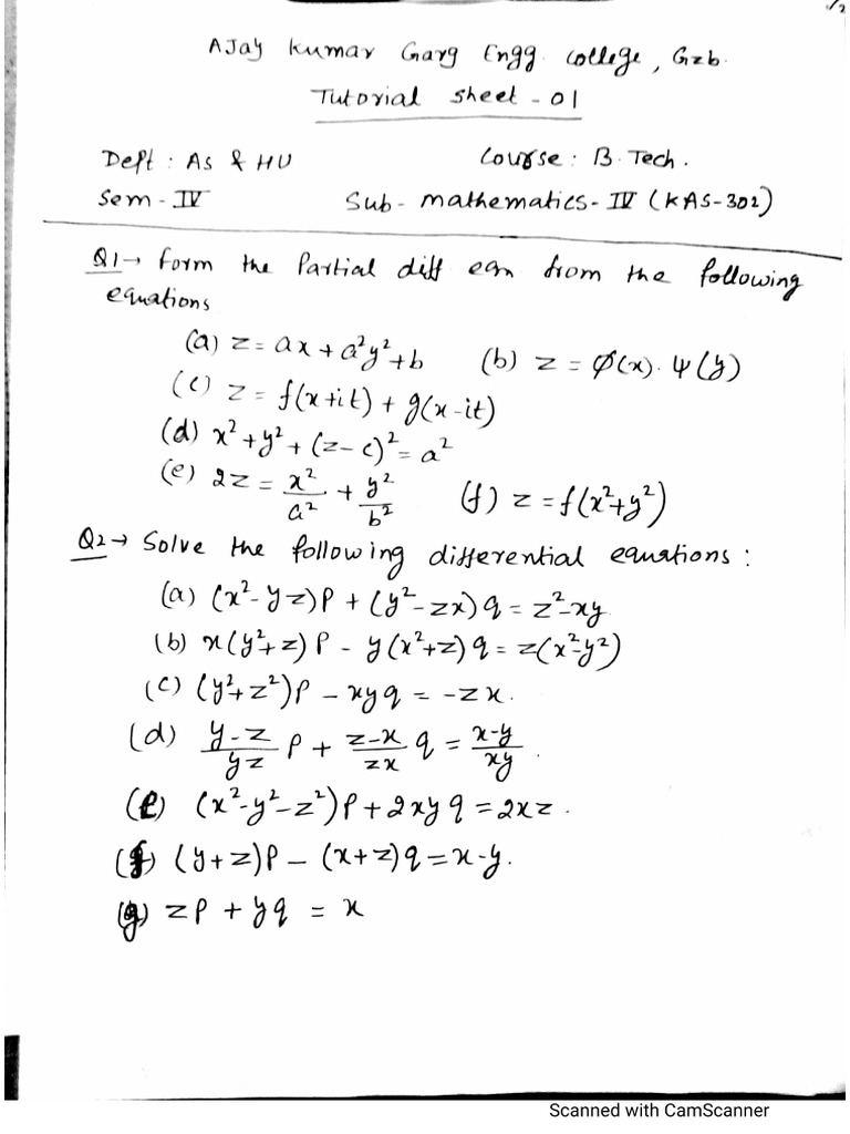 3) Maths Unit1 Tut1 | PDF