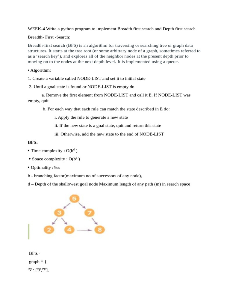 4.BFS,DFS | PDF | Algorithms | Theoretical Computer Science 4.BFS,DFS | PDF | Algorithms | Theoretical Computer Science