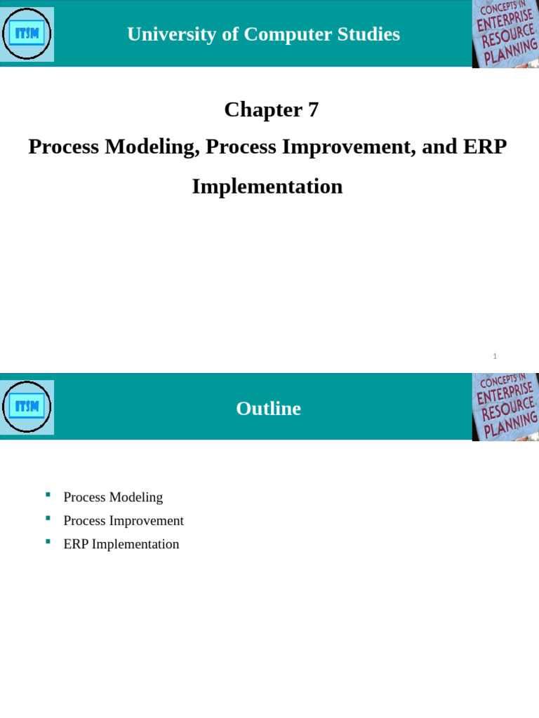 Chapter 7 Process Modeling, Process Improvement, and ERP Implementation | PDF | Conceptual Model ...