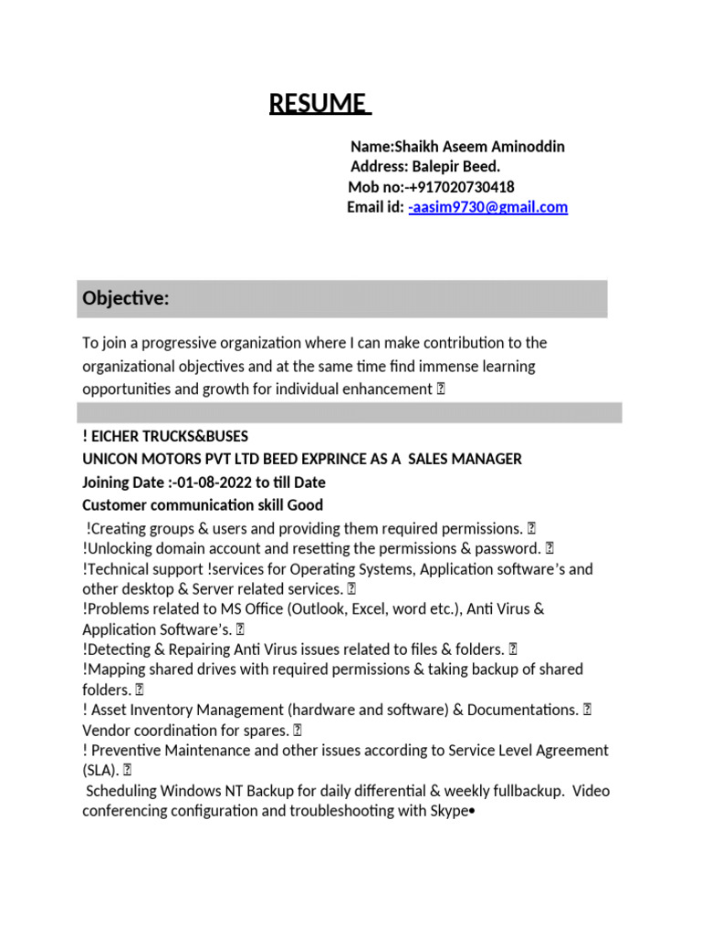 Aseem Resum New | PDF Aseem Resum New | PDF