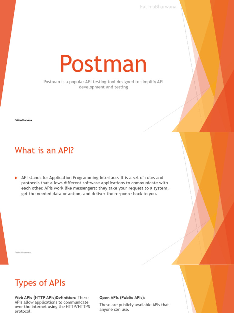Postman-Slide no 1 | PDF | Application Software | Http Cookie