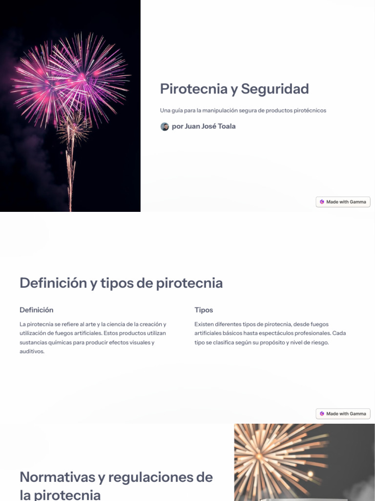 Pirotecnia y Seguridad | PDF | Pirotécnica | Contaminación