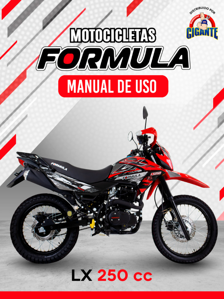 Manual de Uso LX 250 CC | PDF | Motocicleta | Tornillo