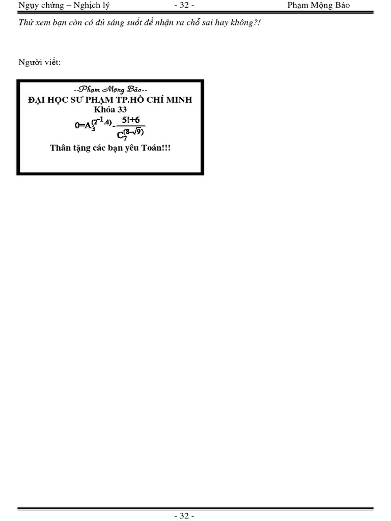 33 - PDFsam - Mot So Nghich Li Trong Toan Hoc | PDF