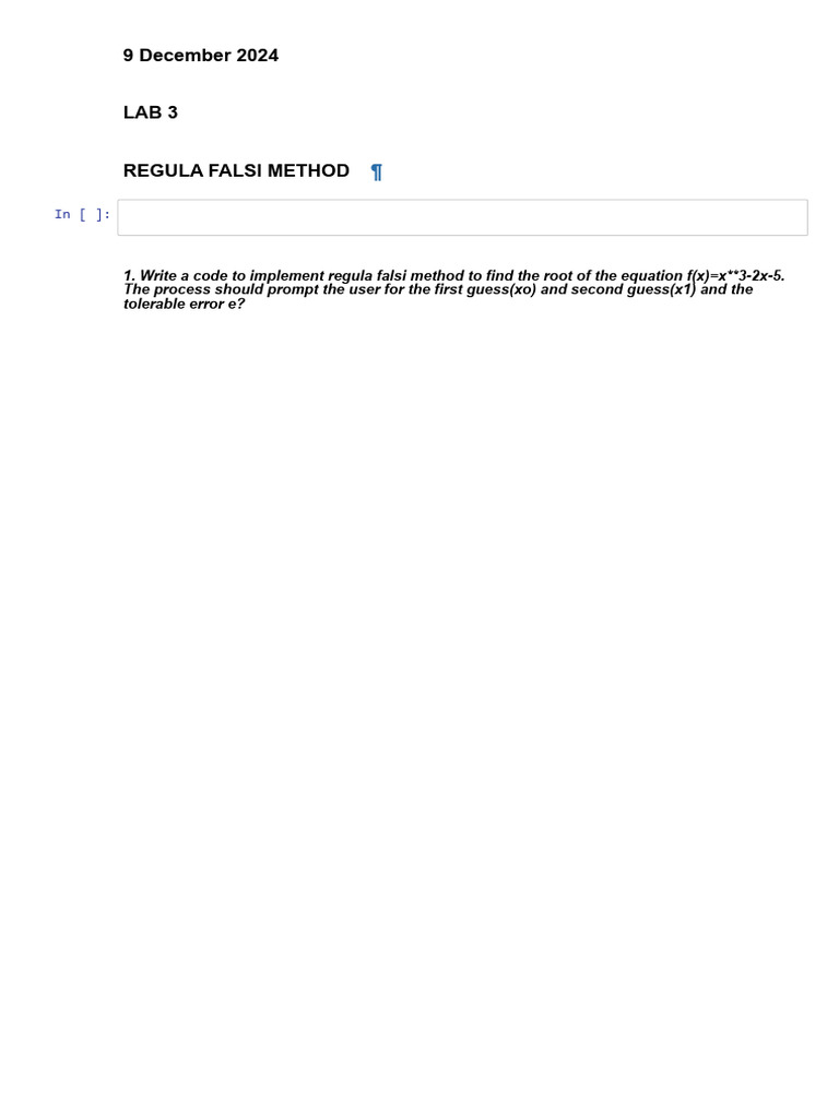 LAB 3 - Jupyter Notebook | PDF | Applied Mathematics | Algorithms And ... LAB 3 - Jupyter Notebook | PDF | Applied Mathematics | Algorithms And ...