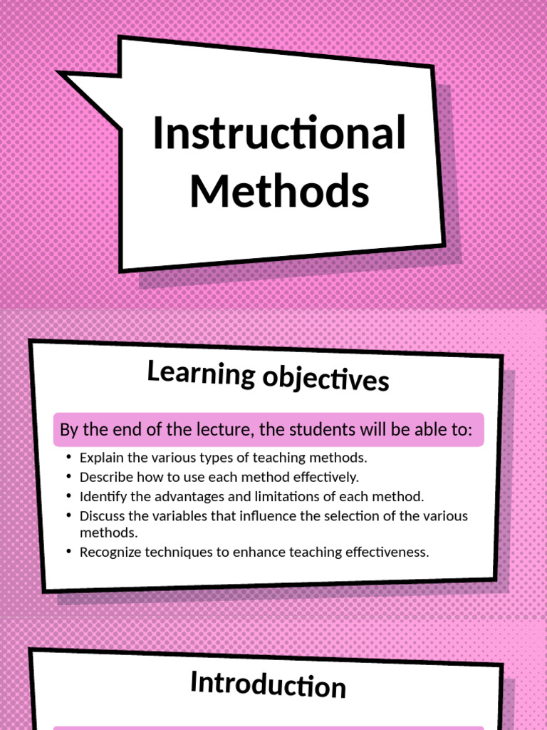Choosing Teaching Methods | PDF | Learning | Teaching Method