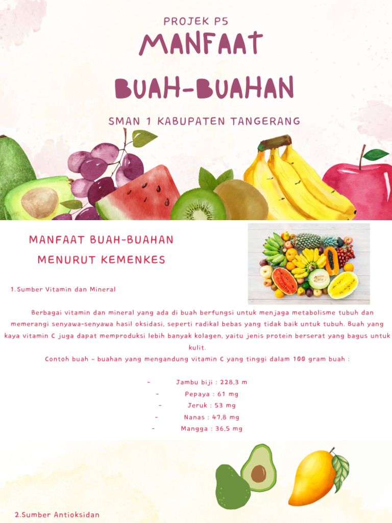 PPT MANFAAT BUAH-BUAHAN | PDF