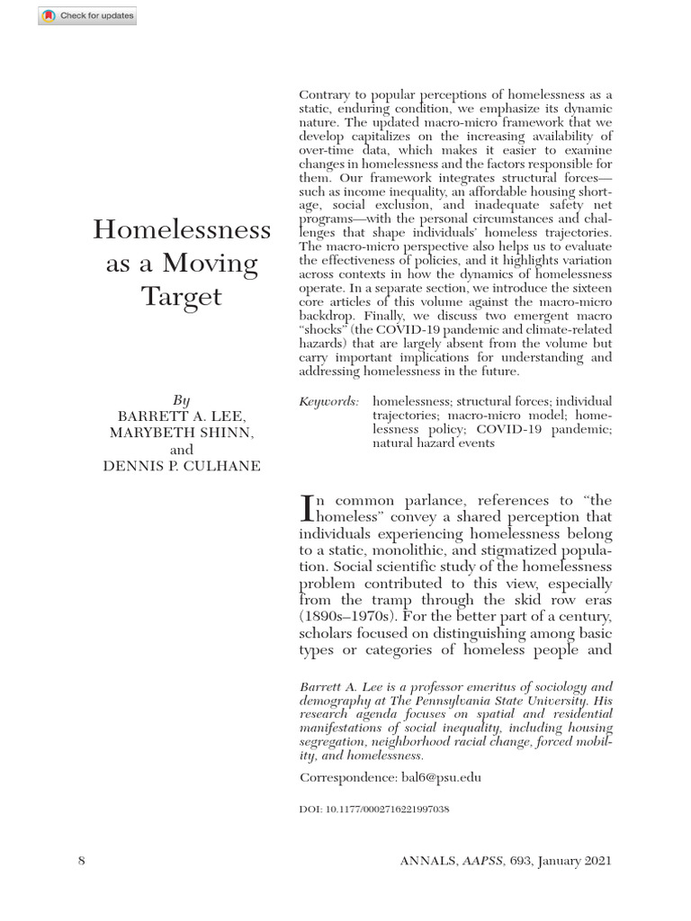 Understanding Dynamic Homelessness Trends | PDF | Homelessness ...