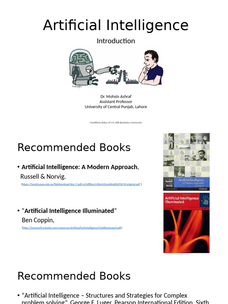 Lec 01 Introduction | PDF | Artificial Intelligence | Intelligence (AI) & Semantics
