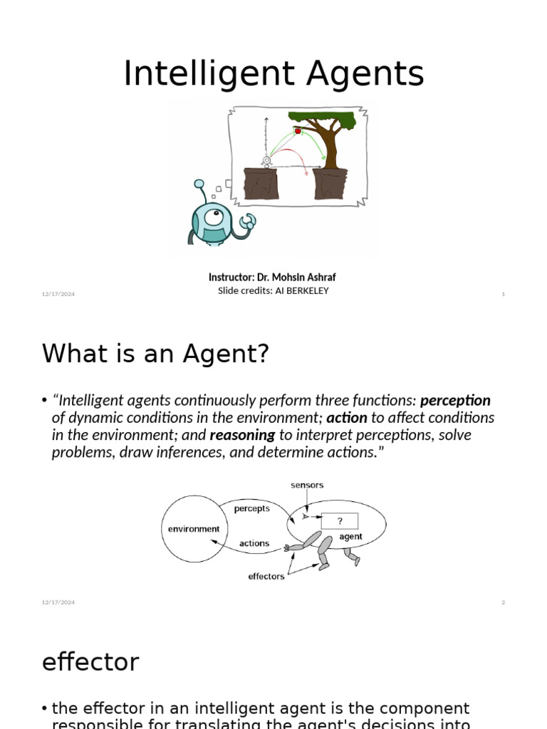 Understanding Intelligent Agents and Their Functions | PDF | Artificial ...
