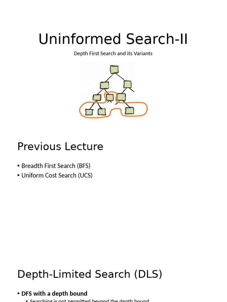Lec 4 5 Uninformed Search II | PDF | Computational Problems | Applied ...