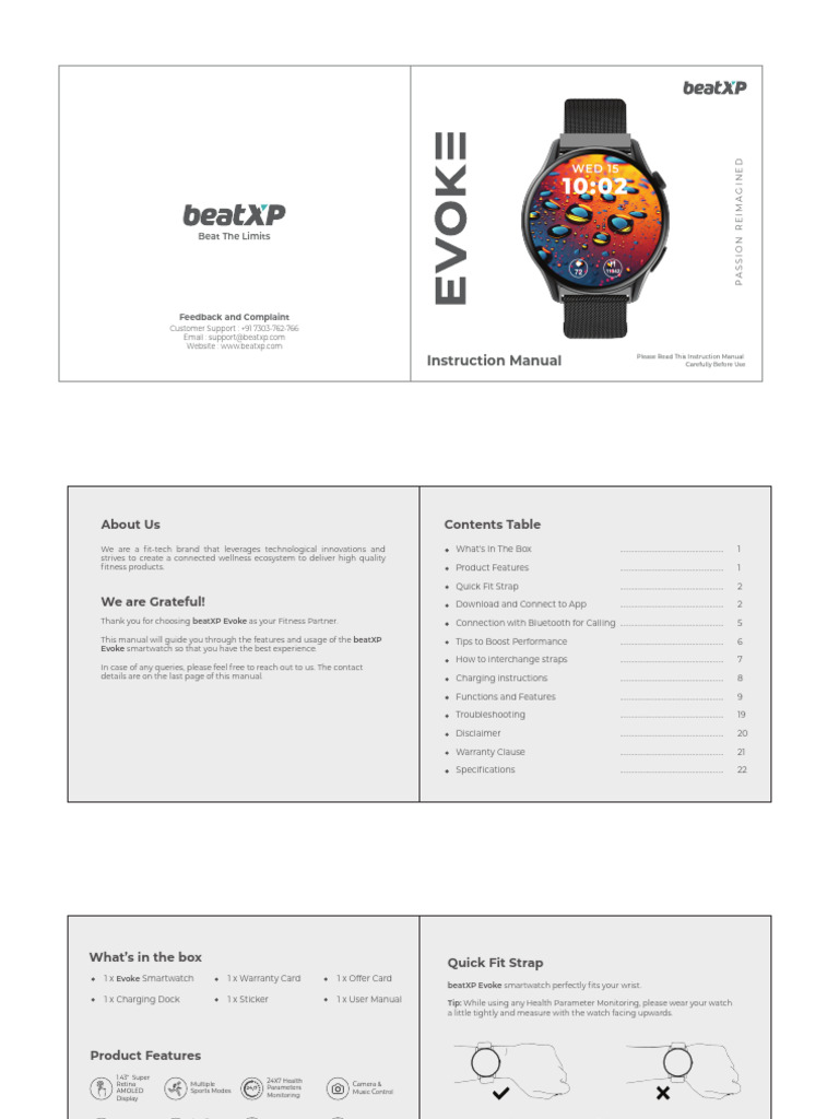 evoke-user-manual | PDF | Smartwatch | Ios