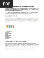 rj45 Color Coding | PDF | Electrical Connector | Electrical Components