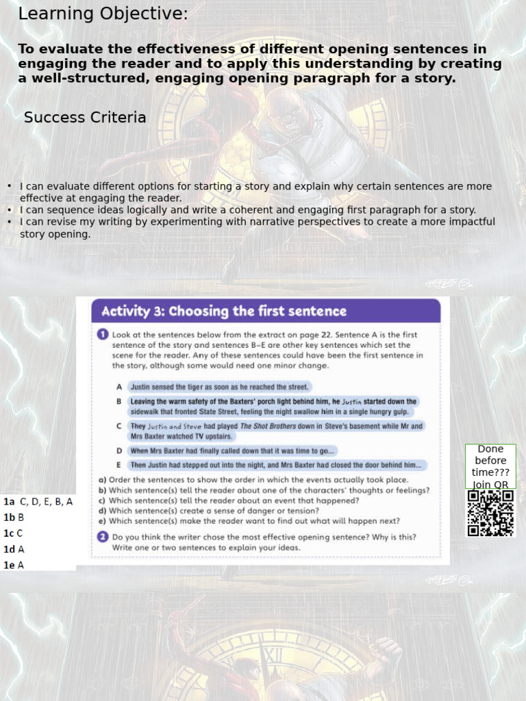 Unit 1 Narrative Writing Lesson 8 -Sec4 - StudentCopy | PDF