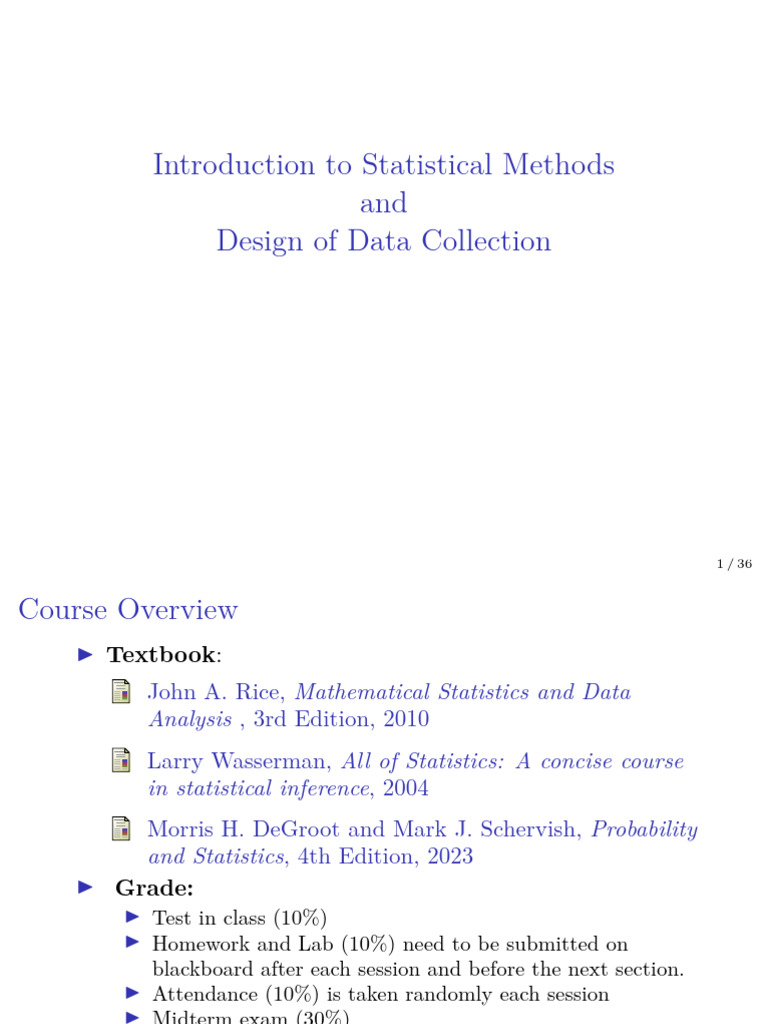 1 Intro To Stat Methods Pdf Sampling Statistics Statistics