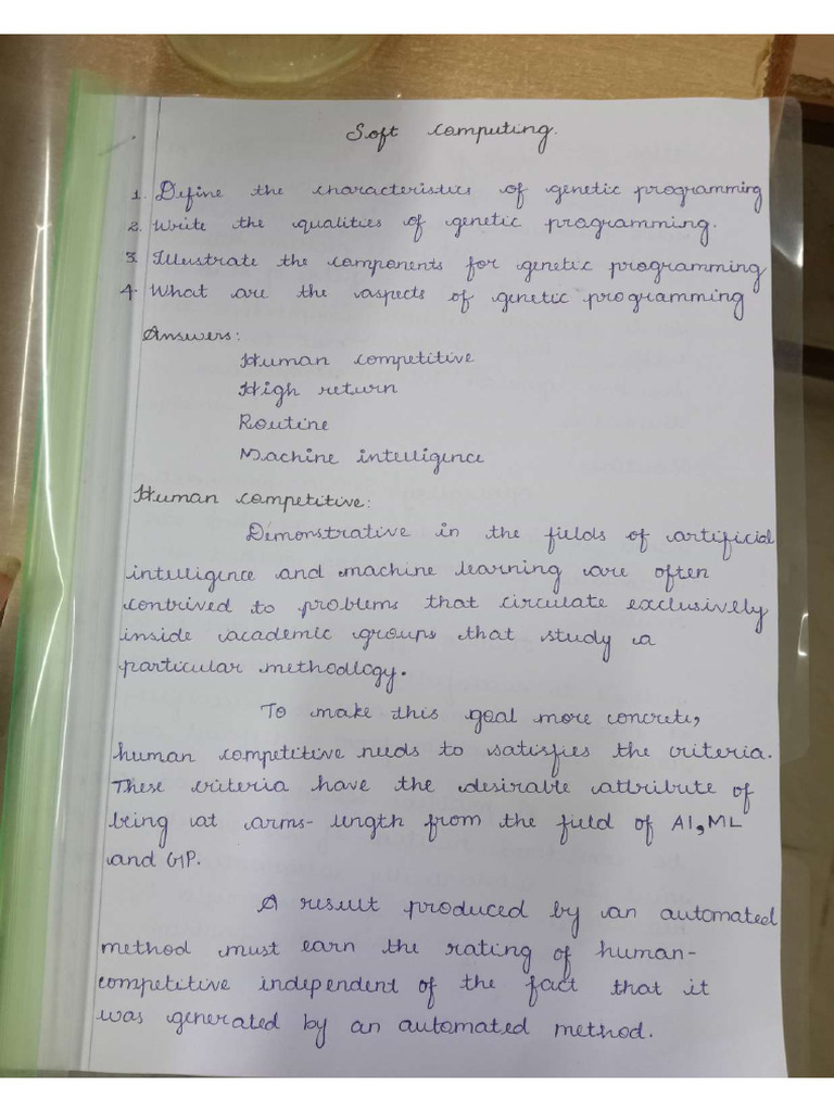 Characteristics of Genetic Programming | PDF