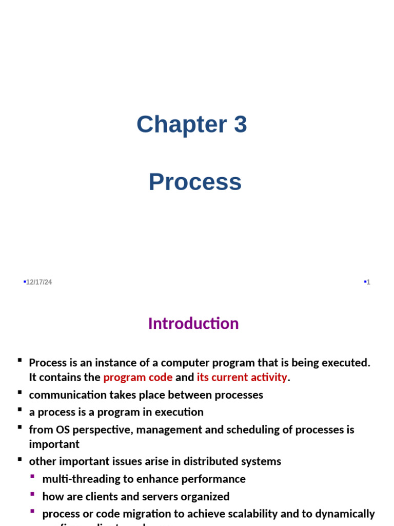 Chapter 3-Processes2 | PDF | Thread (Computing) | Process (Computing)