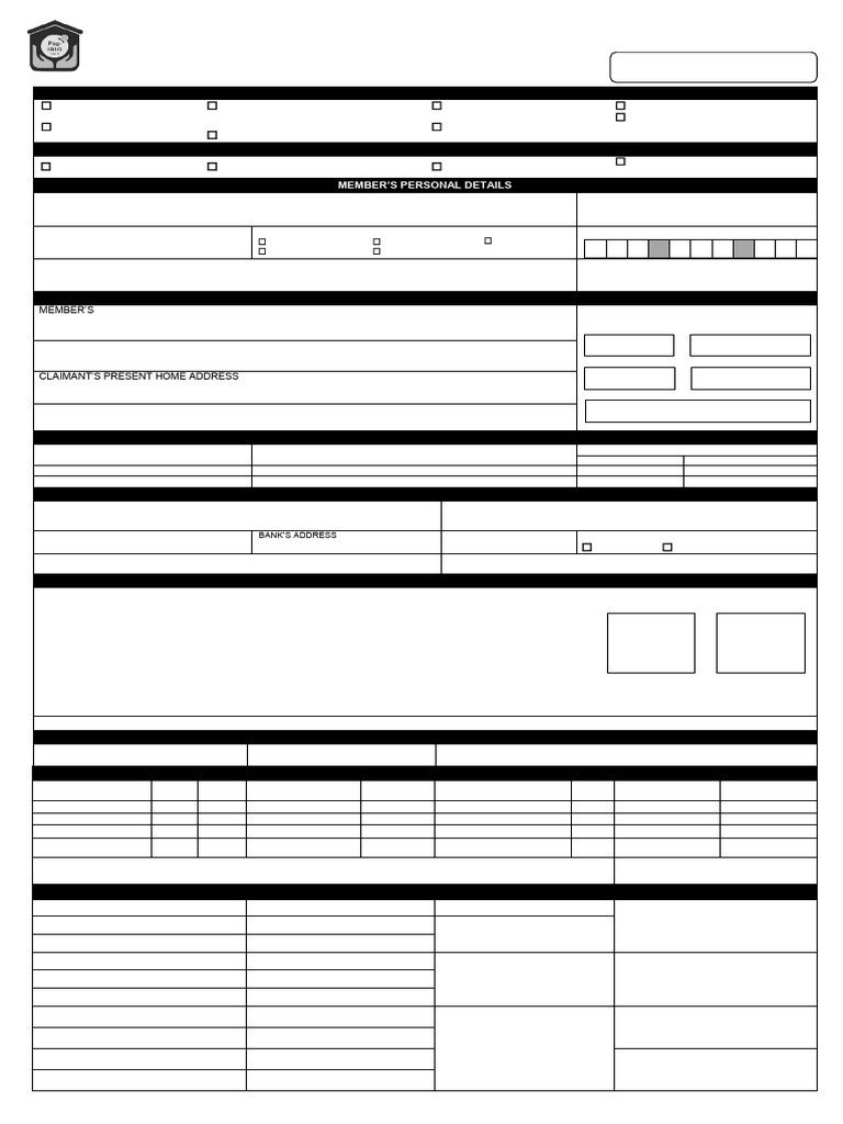 PFF040 ApplicationProvidentBenefitsClaim V04 | PDF | Notary Public