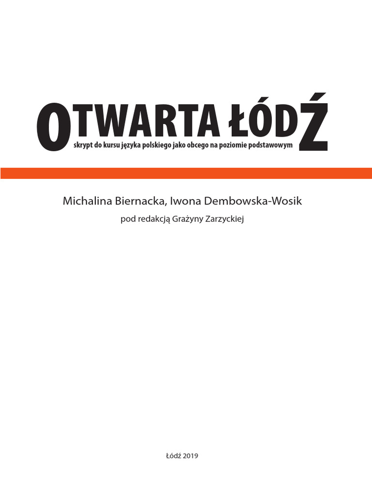 Otwarta Łódź Polski | PDF