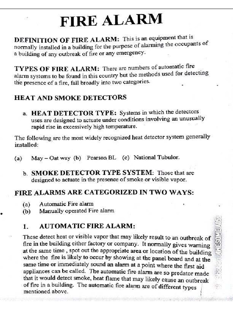 fire alarm | PDF