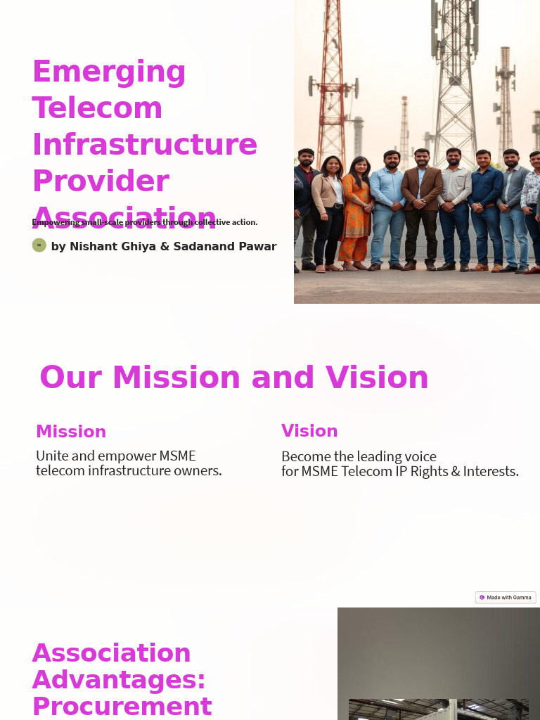 Emerging MSME Telecom Infrastructure Owners | PDF