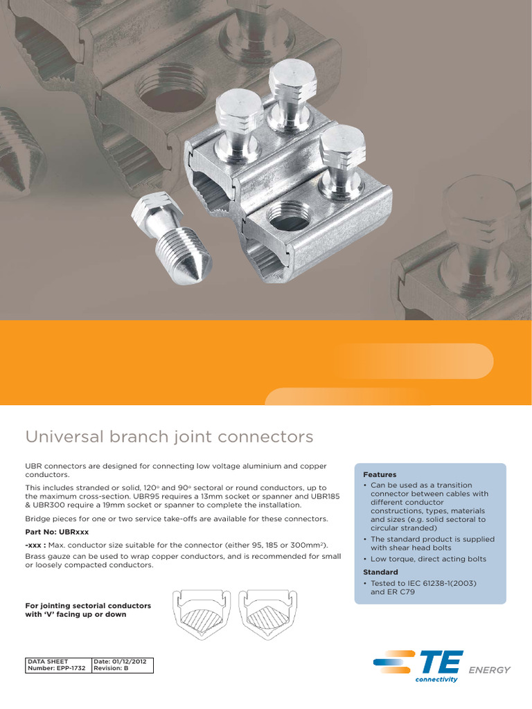 Universal Branch Joint Connectors Guide | PDF