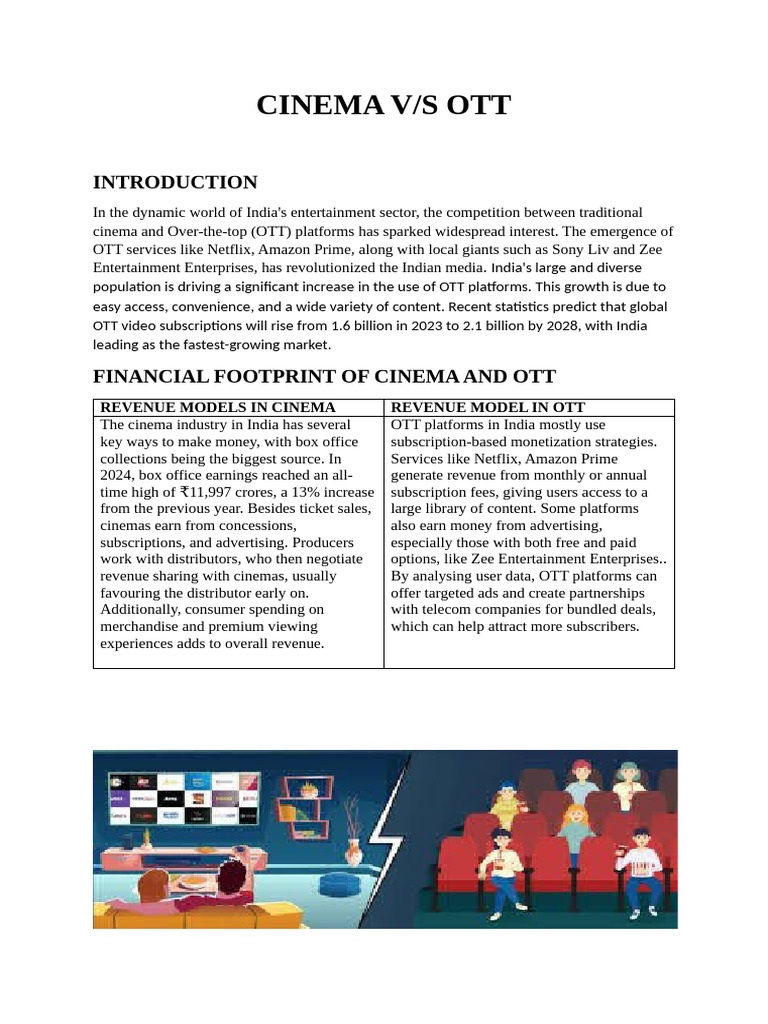 CINEMA VS OTT | PDF | Subscription Business Model | Netflix