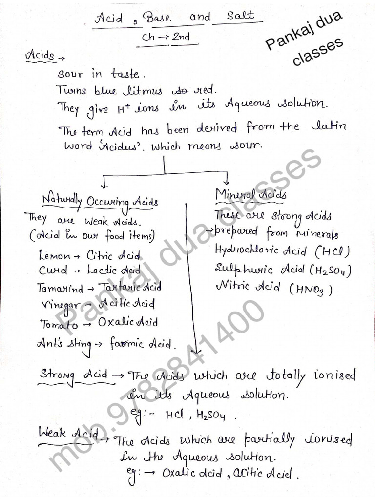 Class 10th Science Chap. 2 | PDF