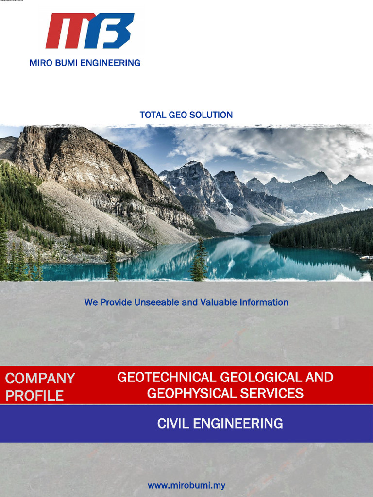 Miro Bumi Engineering Company Profile | PDF | Geotechnical Engineering ...