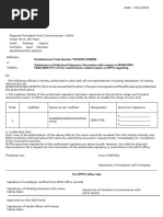 Signatory Request Letter EPFO | PDF