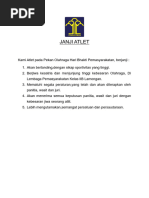 Janji Atlet Dan Janji Wasit | PDF | Bisnis | Olahraga & Rekreasi