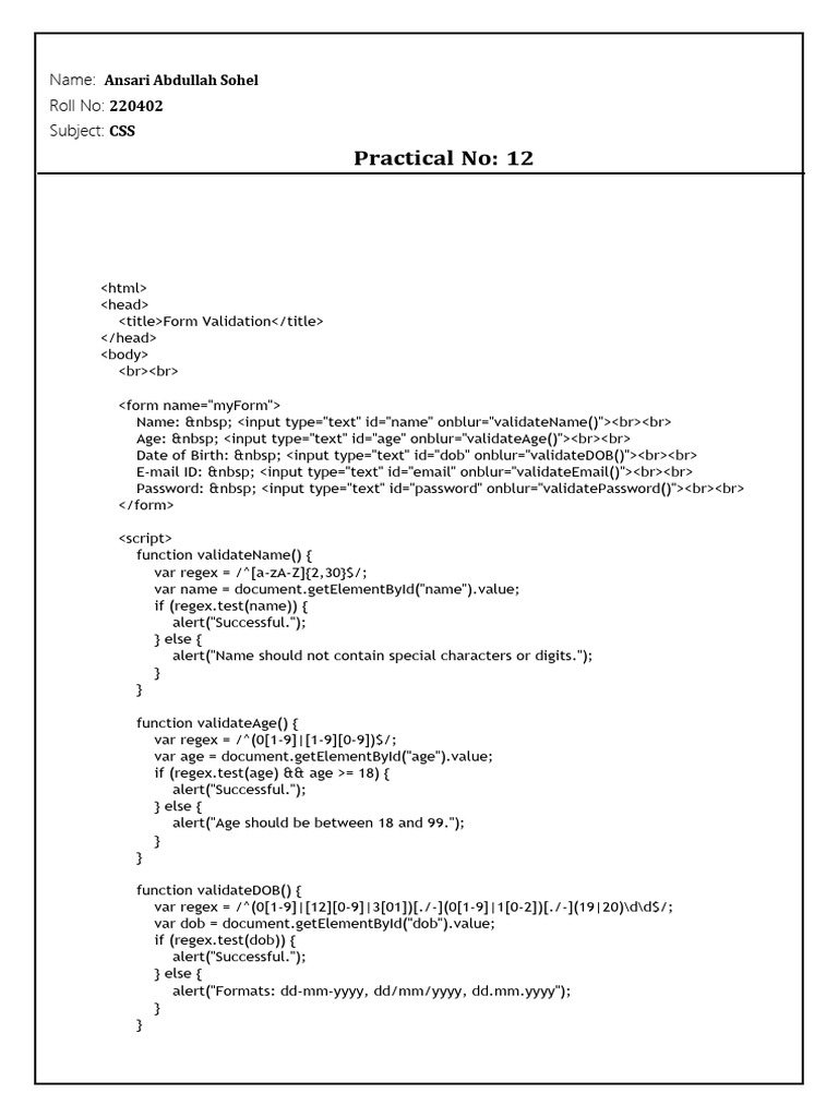 Css Exp 12.1 PDF Updated Tuesday | PDF | Internet | Computing