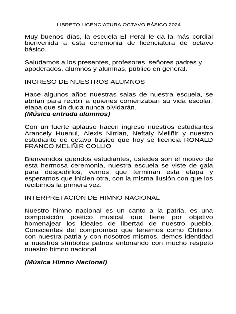 Licenciatura Octavo Básico 2024 | PDF | Enseñando