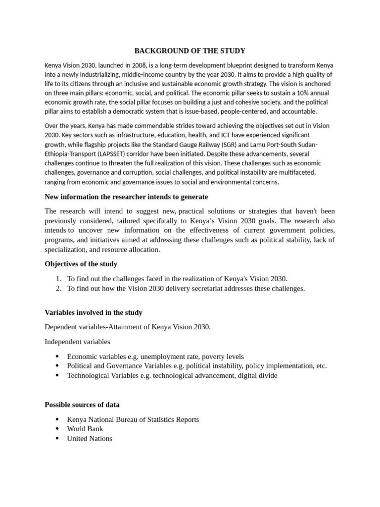 Background of The Study | PDF | Economies