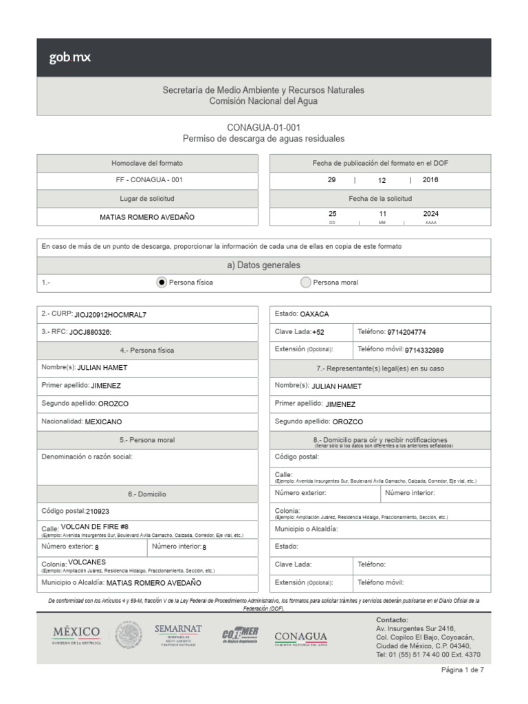 Conagua 01 001 | PDF | Agua | Aguas residuales