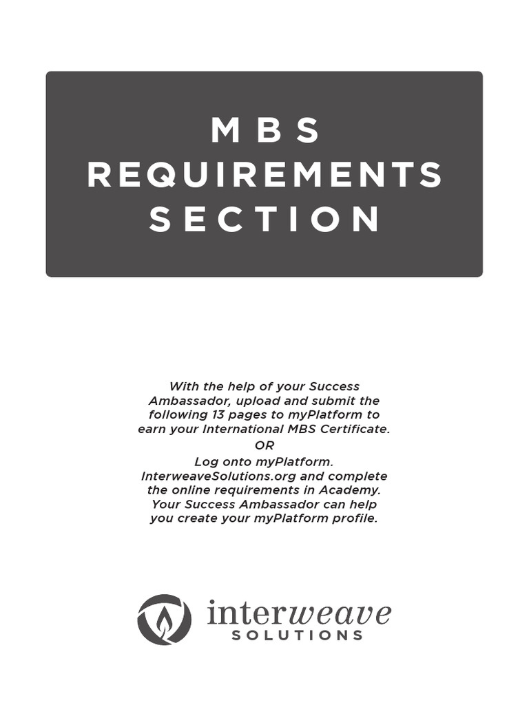 MBS EN Requirements v5.07 A4 | PDF | Expense | Income