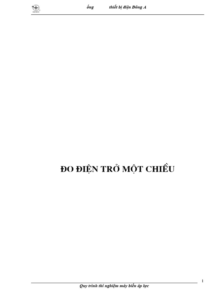 5-Do Dien Tro 1 Chieu | PDF