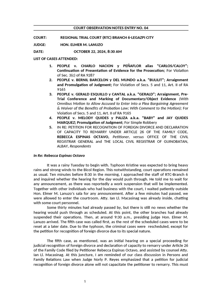 CLEP Finals Accomplishment Report | PDF | Witness | Plea