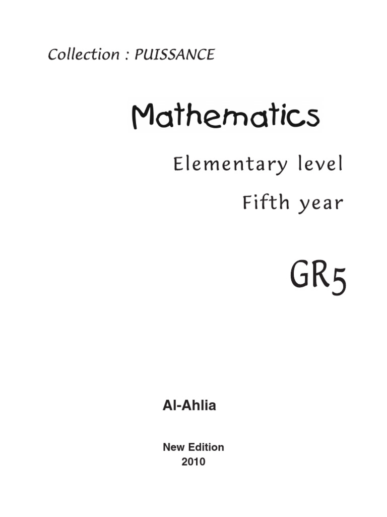 Ahlia Maths GR 5 | PDF | Division (Mathematics) | Mathematics