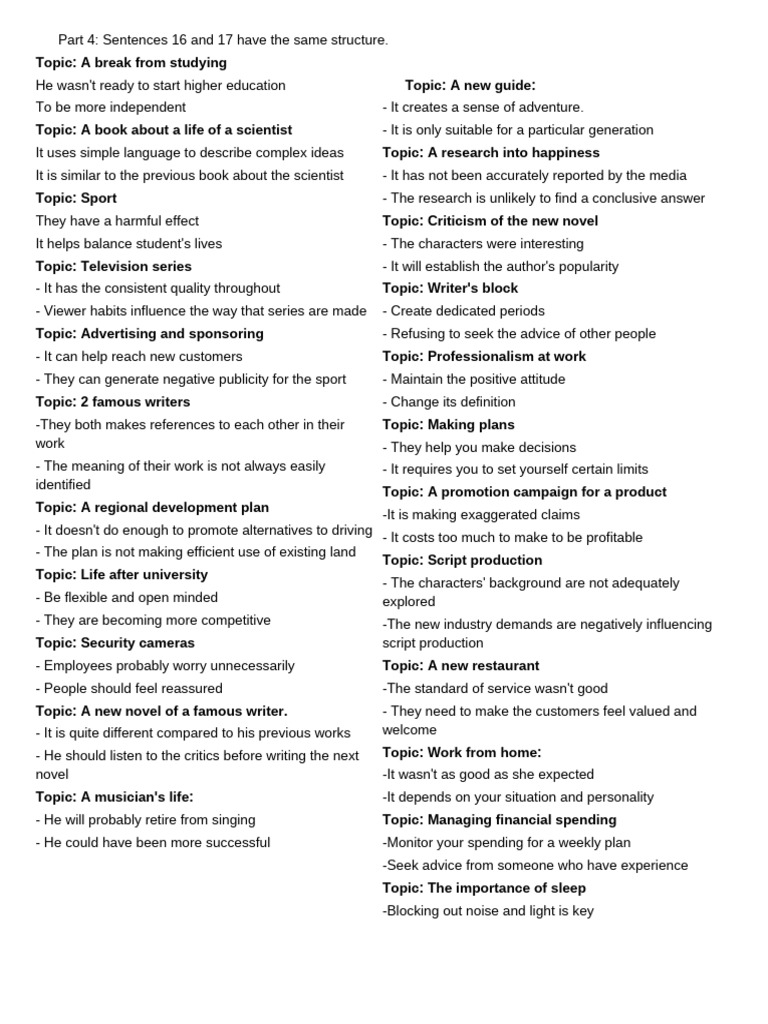 Key Topics for Study Reference Guide | PDF | Human Communication ...