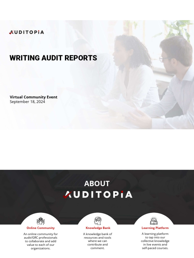 Writing Audit Reports With Data | PDF | Accounts Payable | Auditor's Report