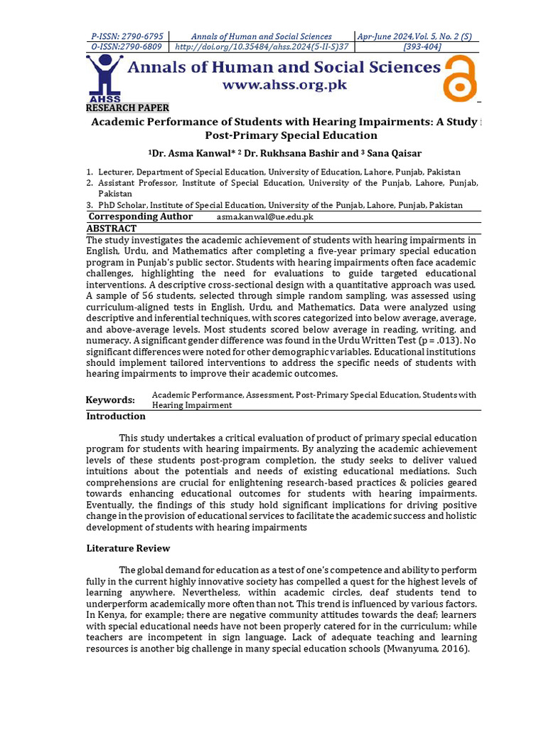 37.+Academic+Performance+of+Students+With+Hearing+Impairments+a+Study ...