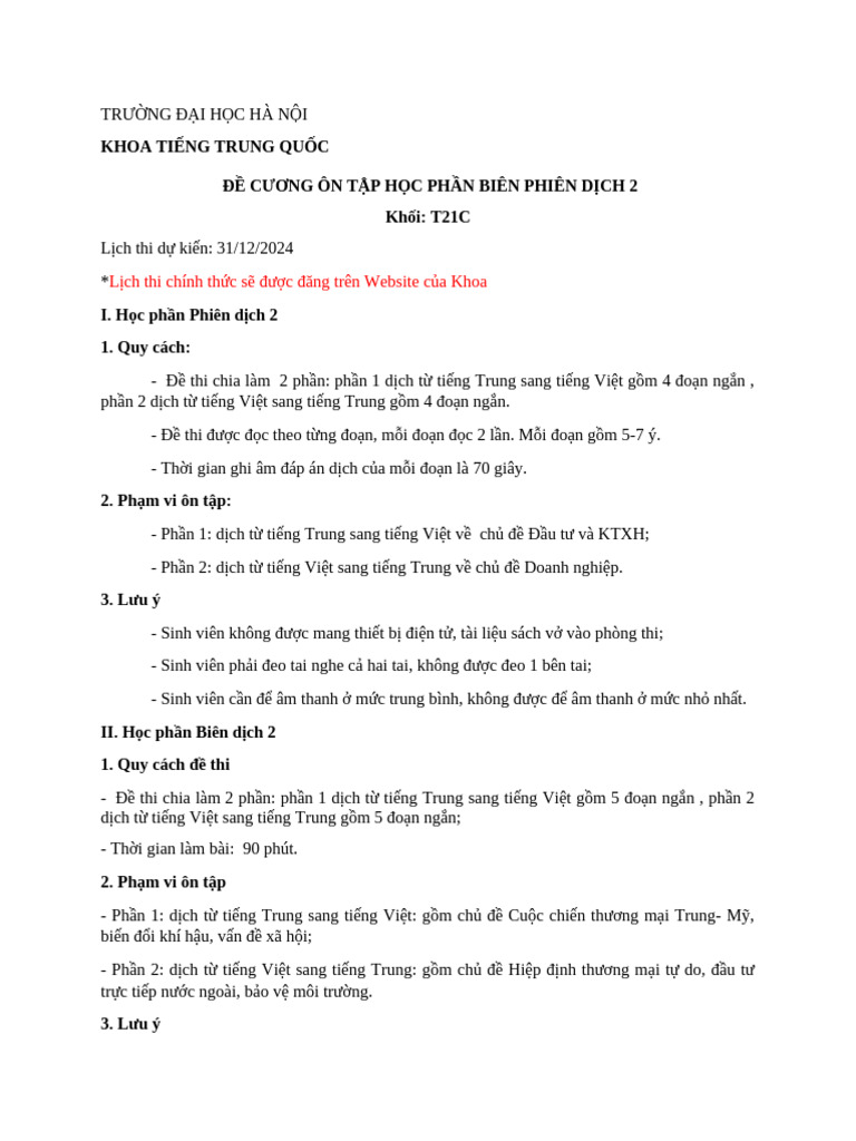 De Cuong On Tap BPD2 21C | PDF