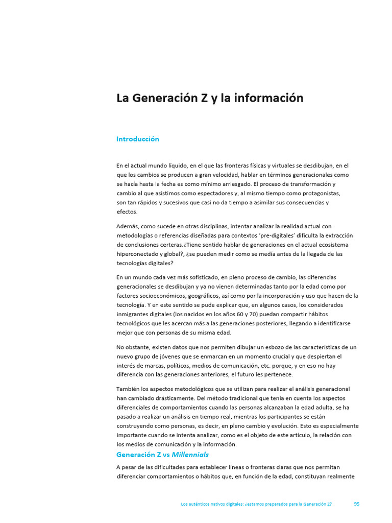Generaciones Digitales | PDF | Millennials | Internet