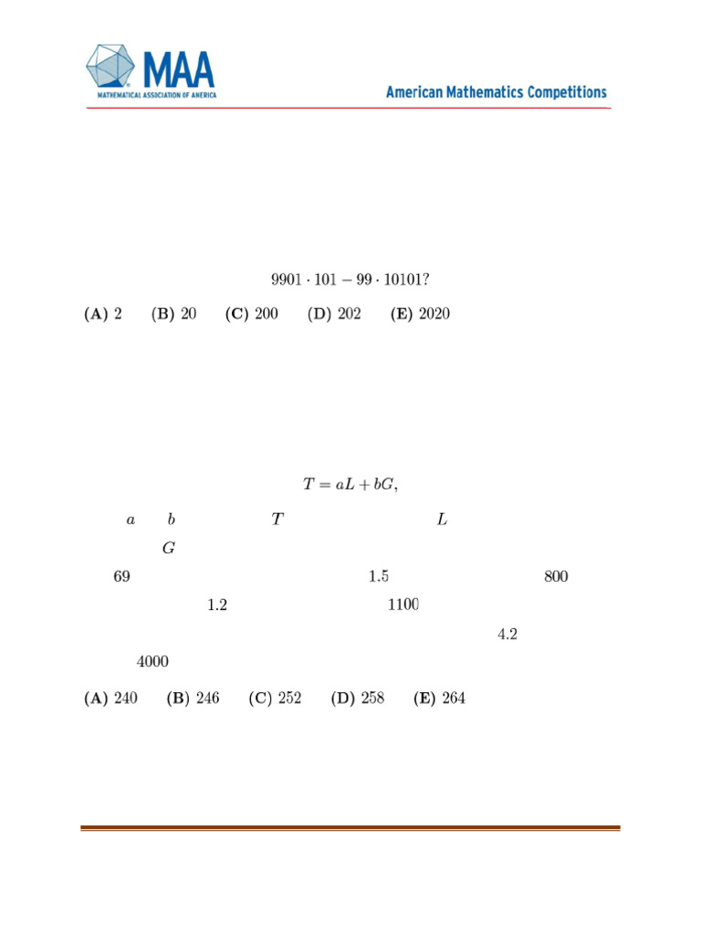 2024-amc-12a-problems-and-answers-3 | PDF | Area | Triangle
