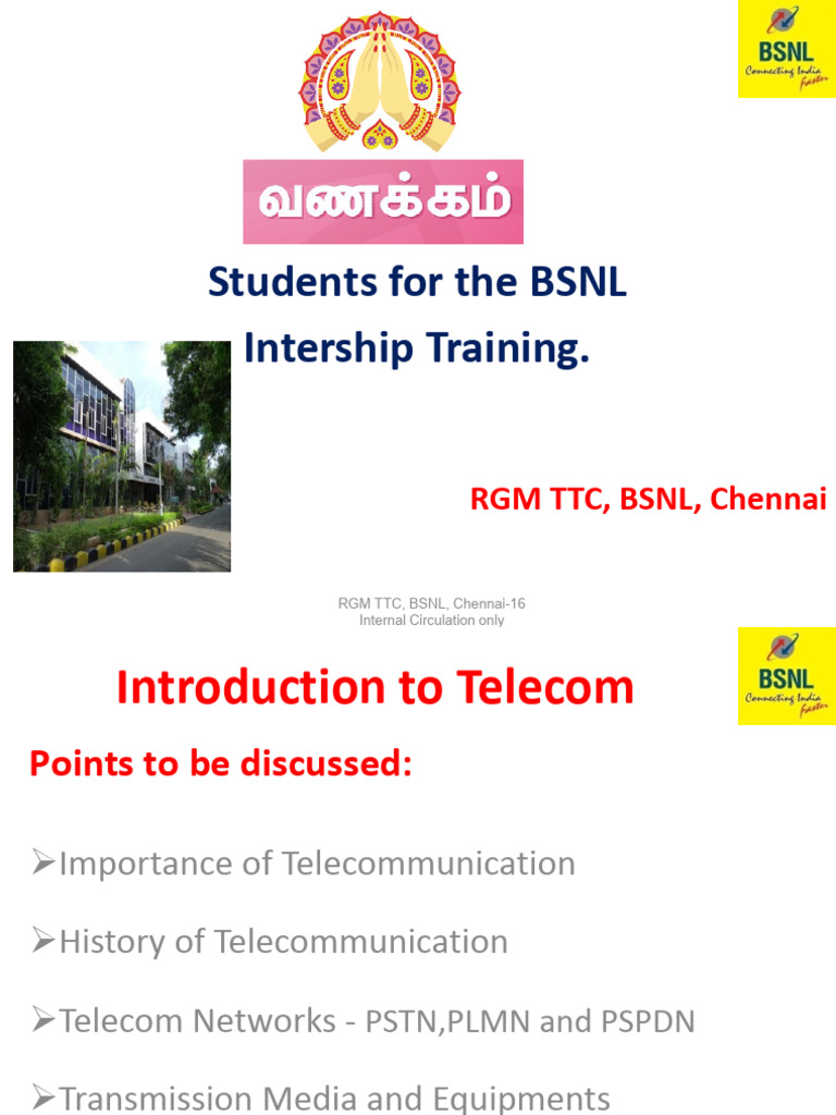 1 1 Introduction To Telecom For Internship Pdf Transmission