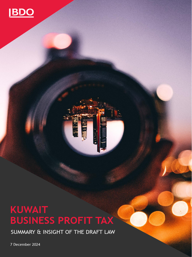 Kuwait Draft Business Profit Tax 1733858928 | PDF | Taxes | Taxation In ...